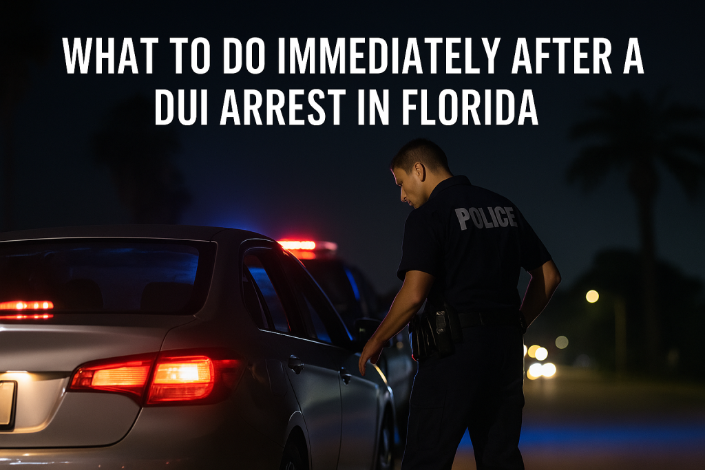 What to Do Immediately After a DUI Arrest in Florida